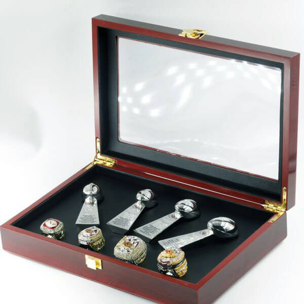 4 Kansas City Chiefs Super Bowl championship ring set with 4 Vince ...