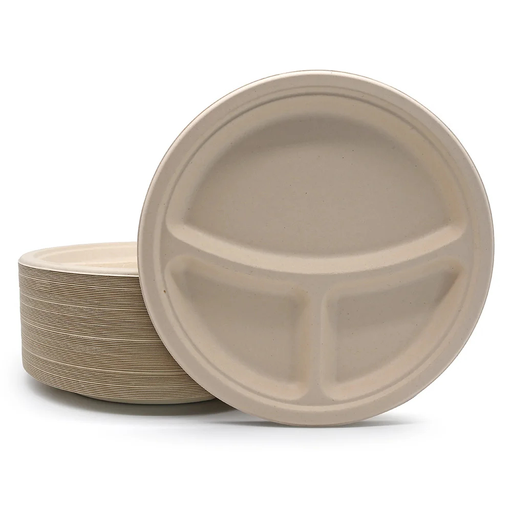 100% biodegradable bamboo paper disposable plates | Authentic Manufacturing