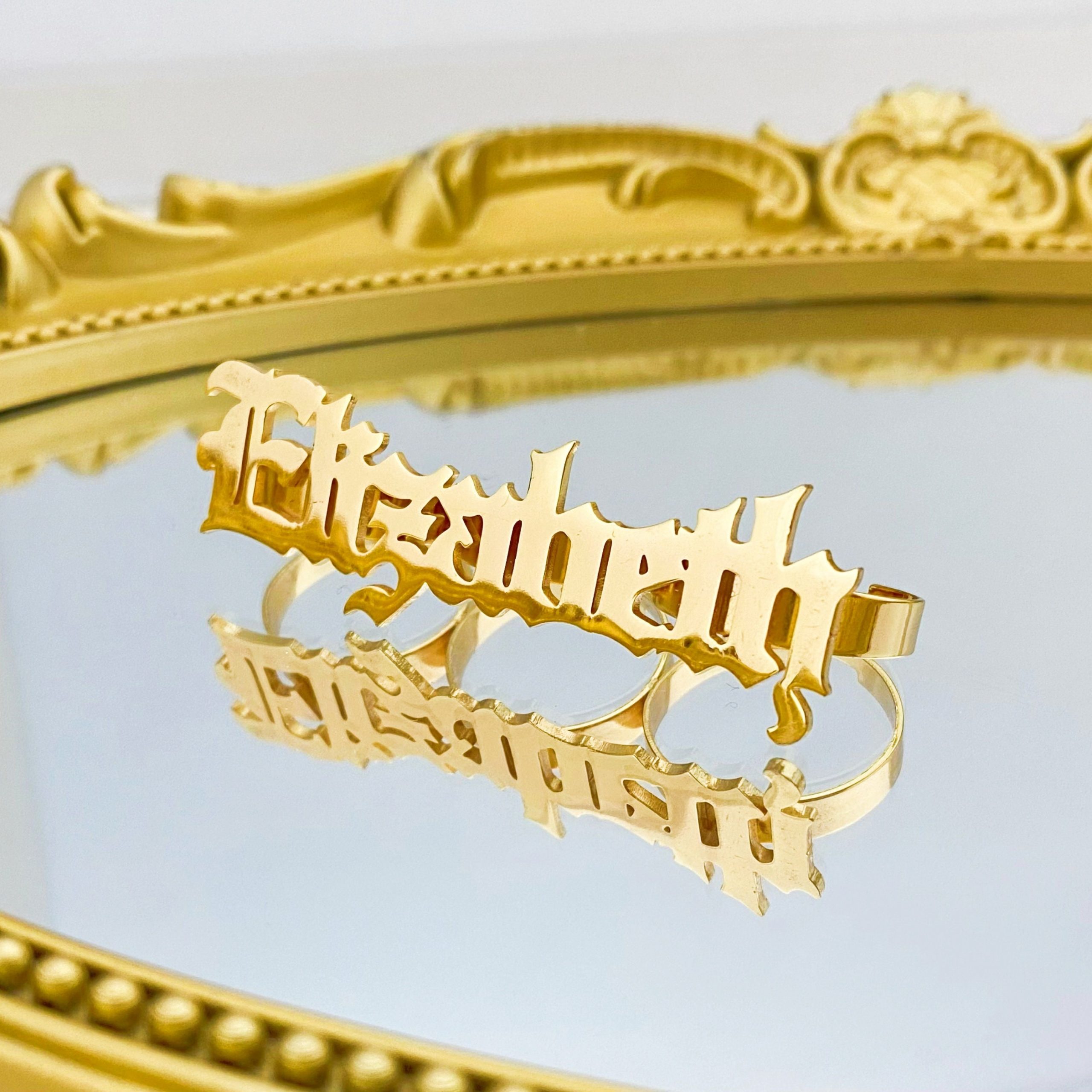 Custom Engraved Multi-Finger Ring - Personalized Statement Jewelry ...