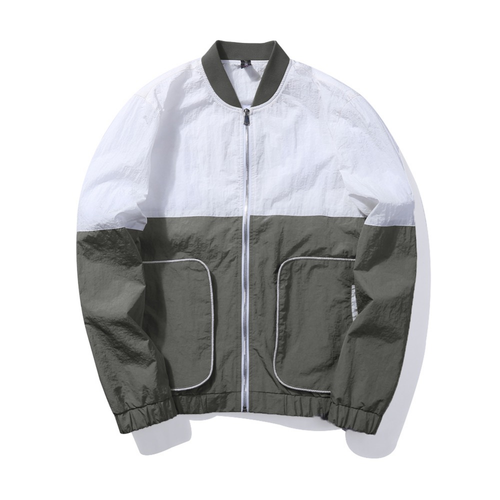 Factory Sample Slim Fit Two-Tone Bomber Jacket