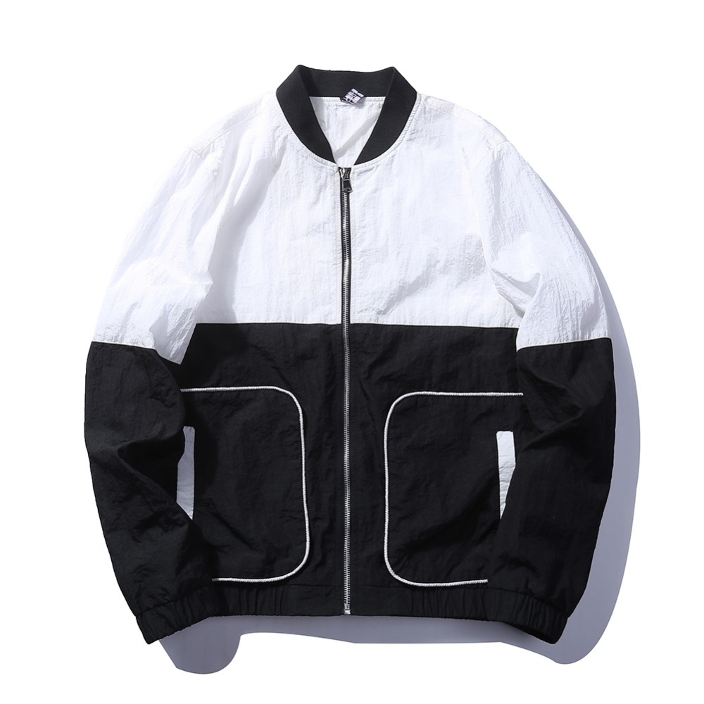 Factory Sample Slim Fit Two-Tone Bomber Jacket
