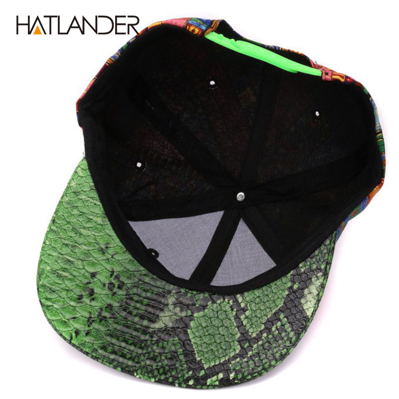 Factory Sample Snakeskin Brim Snapback