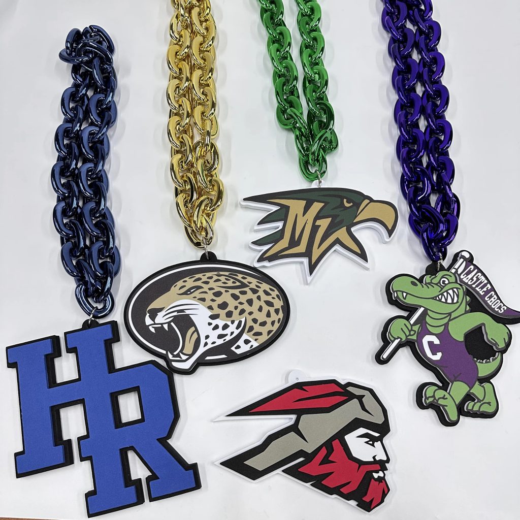 Custom 3D Foam Chain Football Fan Necklace - Personalized Sports ...